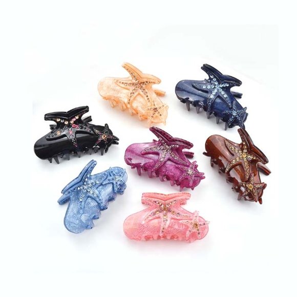 Accessories | Starfish Hair Claw Light Blue Hair Clip Jaw Clip | Poshmark